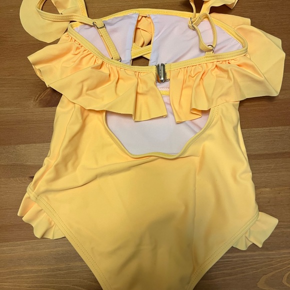 Amazon | Swim | Nwt One Piece Girls 34 Yellow Bathing Suit | Poshmark